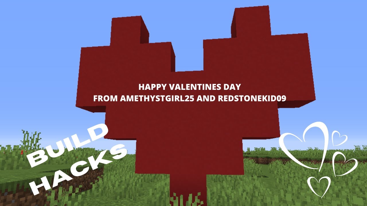 Valentines Day Builds In Minecraft Tricks And Build Hacks ...