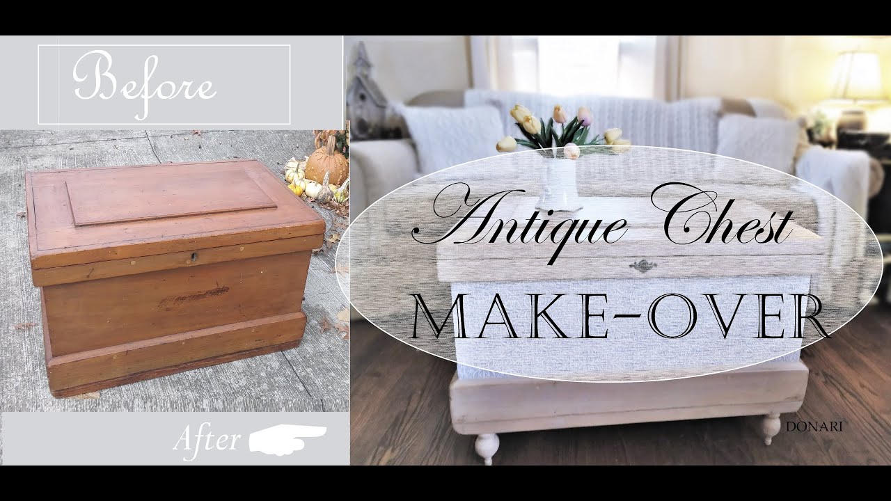 Antique Carpenter's Chest MAKE-OVER - YouTube