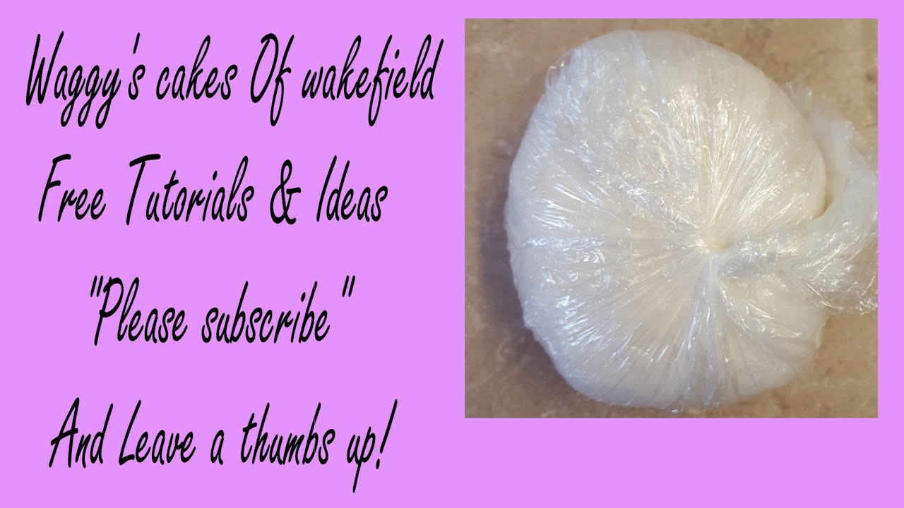 Tutorial Making pastillage for cake toppers - YouTube