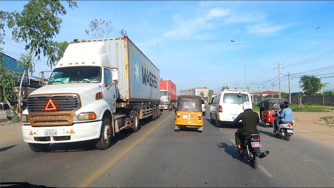 Cambodia Roadtrip on National Highway 4 - YouTube