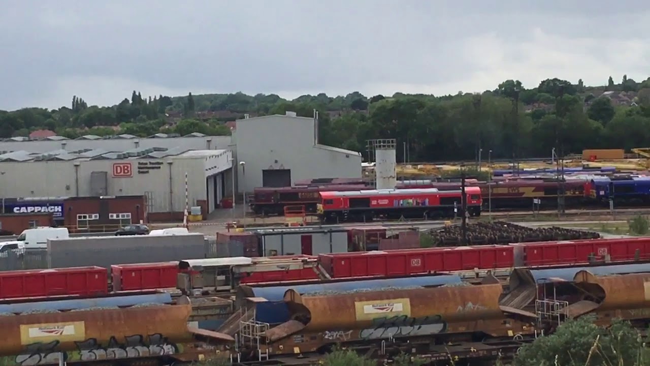 BRAND NEW DB CARGO CLASS 66 LIVERY TOTON TMD 2020 - YouTube