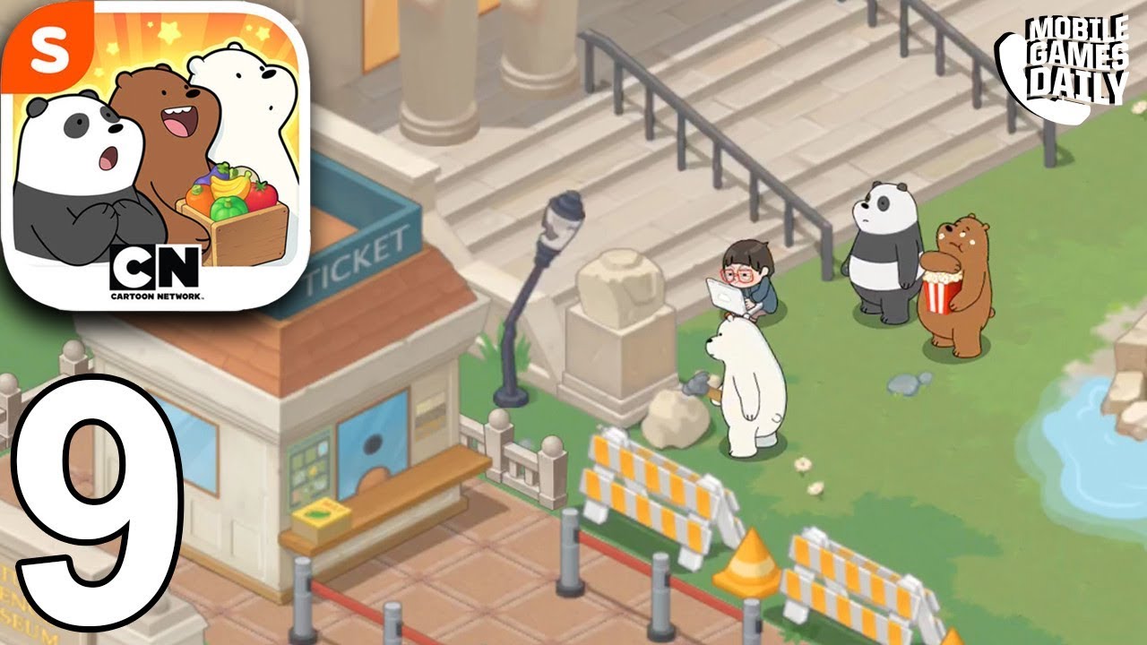 WE BARE BEARS MATCH 3 REPAIRS - Museum - Gameplay Walkthrough Part 9 ...