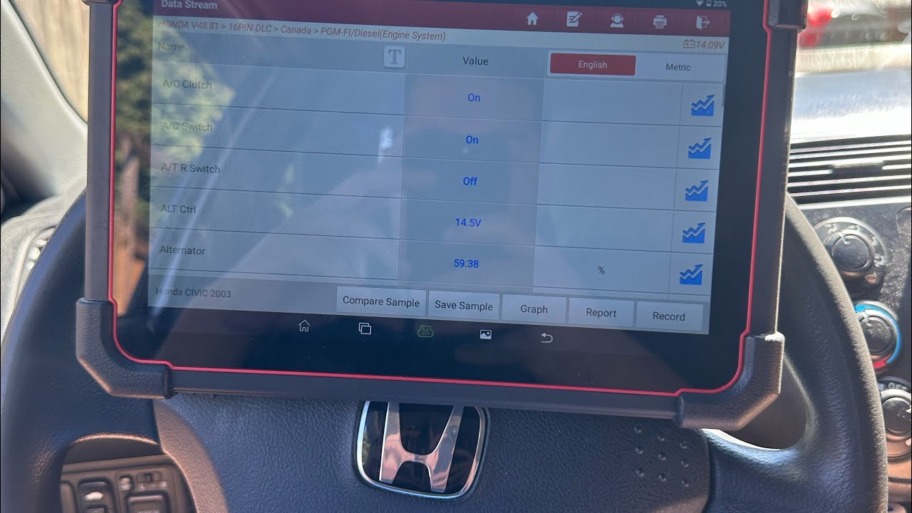 2003 Honda Civic code P0420 Diagnostic - YouTube