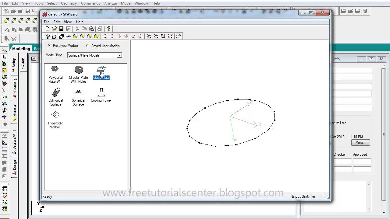StaadPro Beginners Course:Drawing In Structure Wizard Lession 3_4 ...