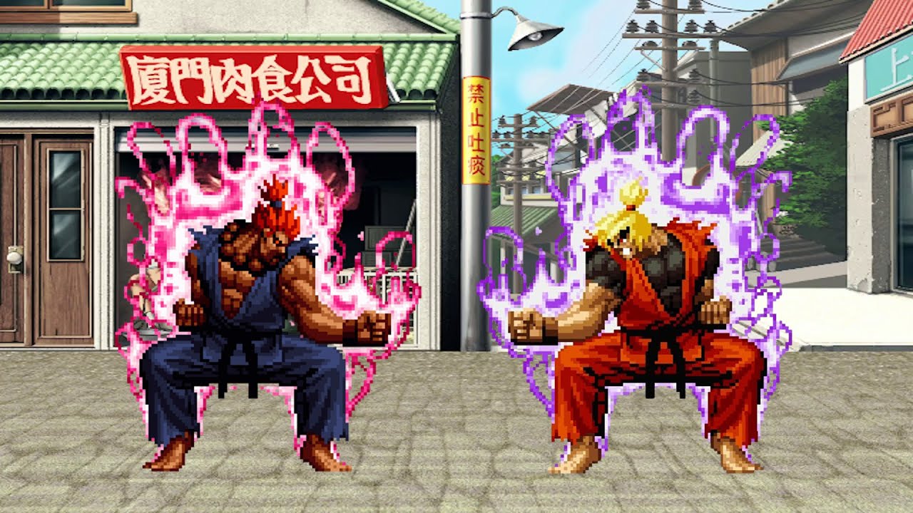 SHIN AKUMA VS DRAGON RYU - YouTube