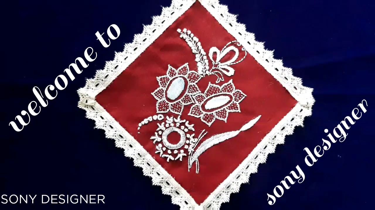 Handmade tray cloth - YouTube