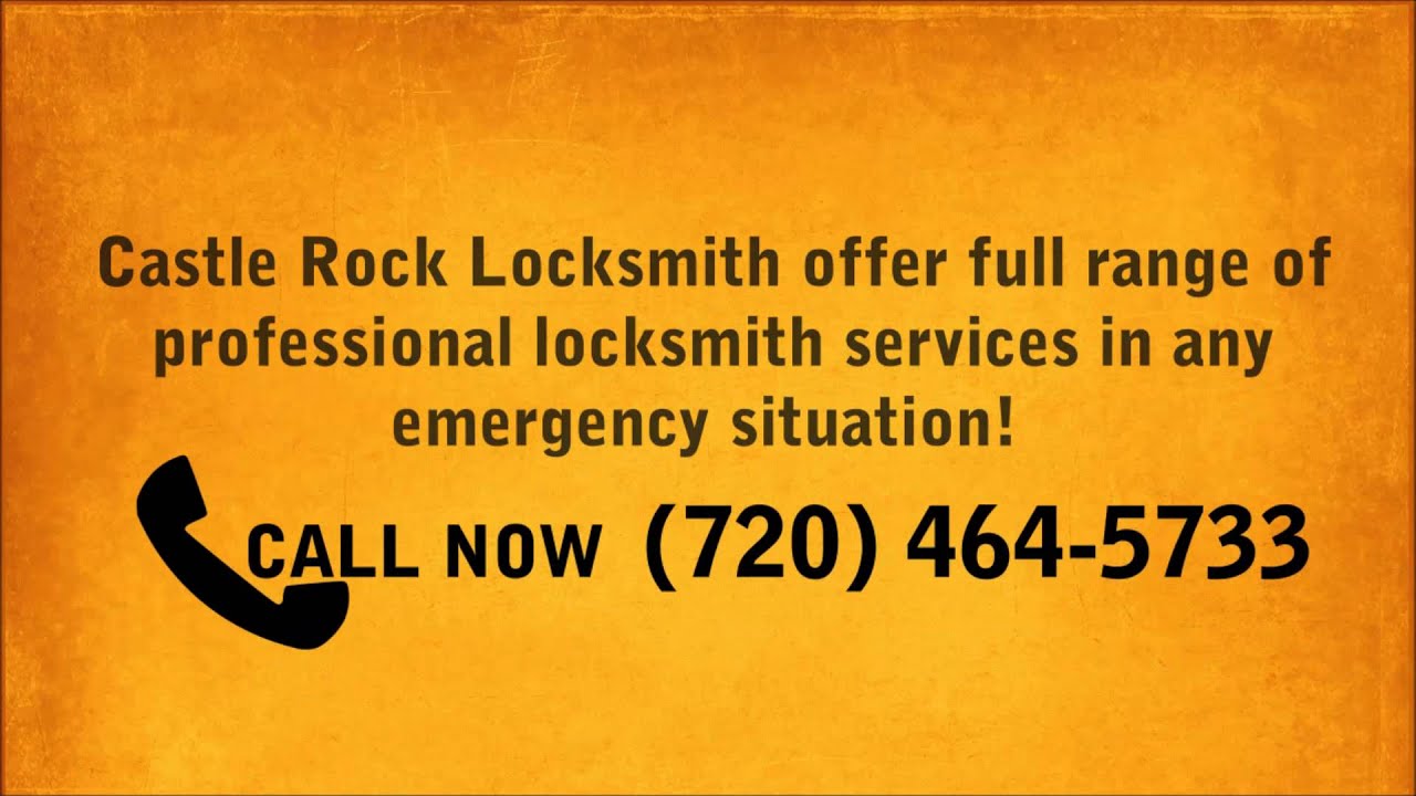 castle rock Locksmith - YouTube