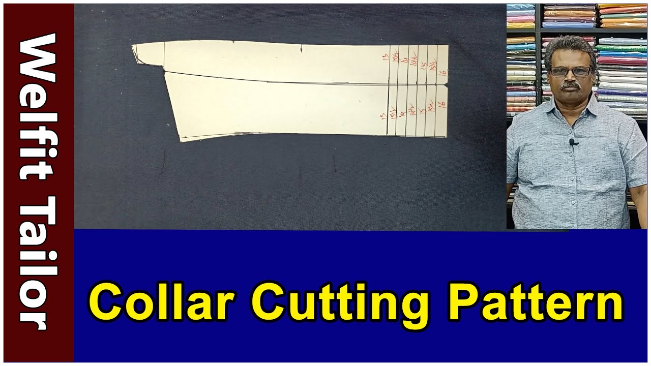 How to Men's Shirt All Size Collar Pattern Cutting Easy Way | Welfit ...