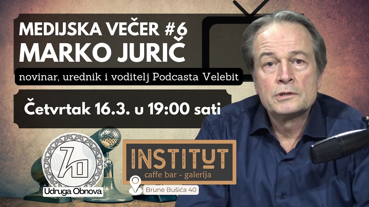 Medijska večer #6 - Marko Jurič (Podcast Velebit) - YouTube