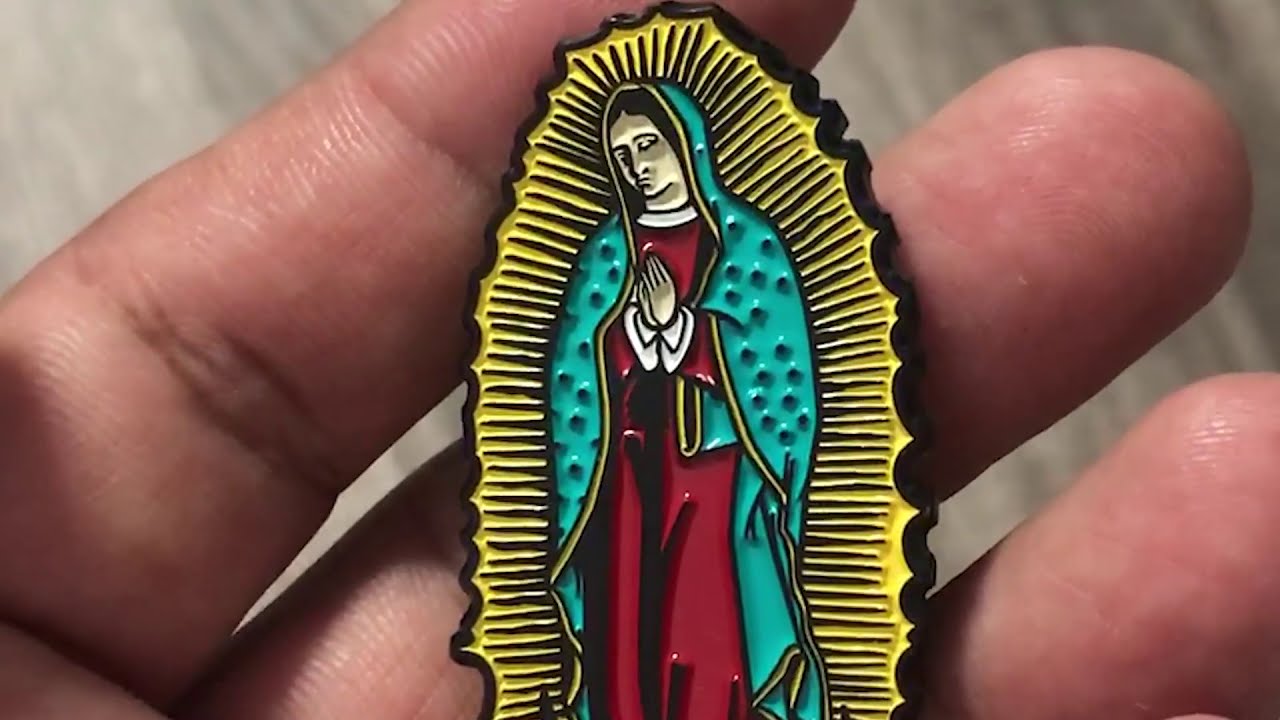 Virgin Mary Pin Lets Make a Pin, Virgen De Guadalupe Broche - YouTube