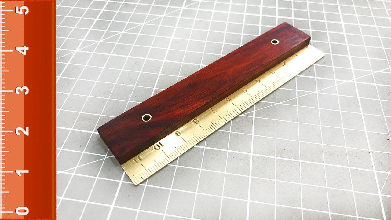 Combination of copper ruler and redwood , creative design - YouTube
