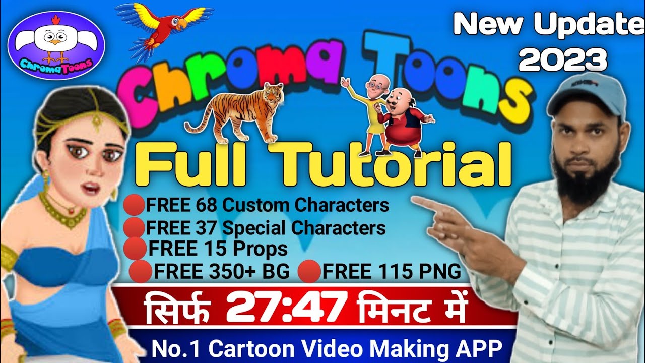 Chromatoons full tutorial | Cartoon video kaise banaye | Chromatoons ...