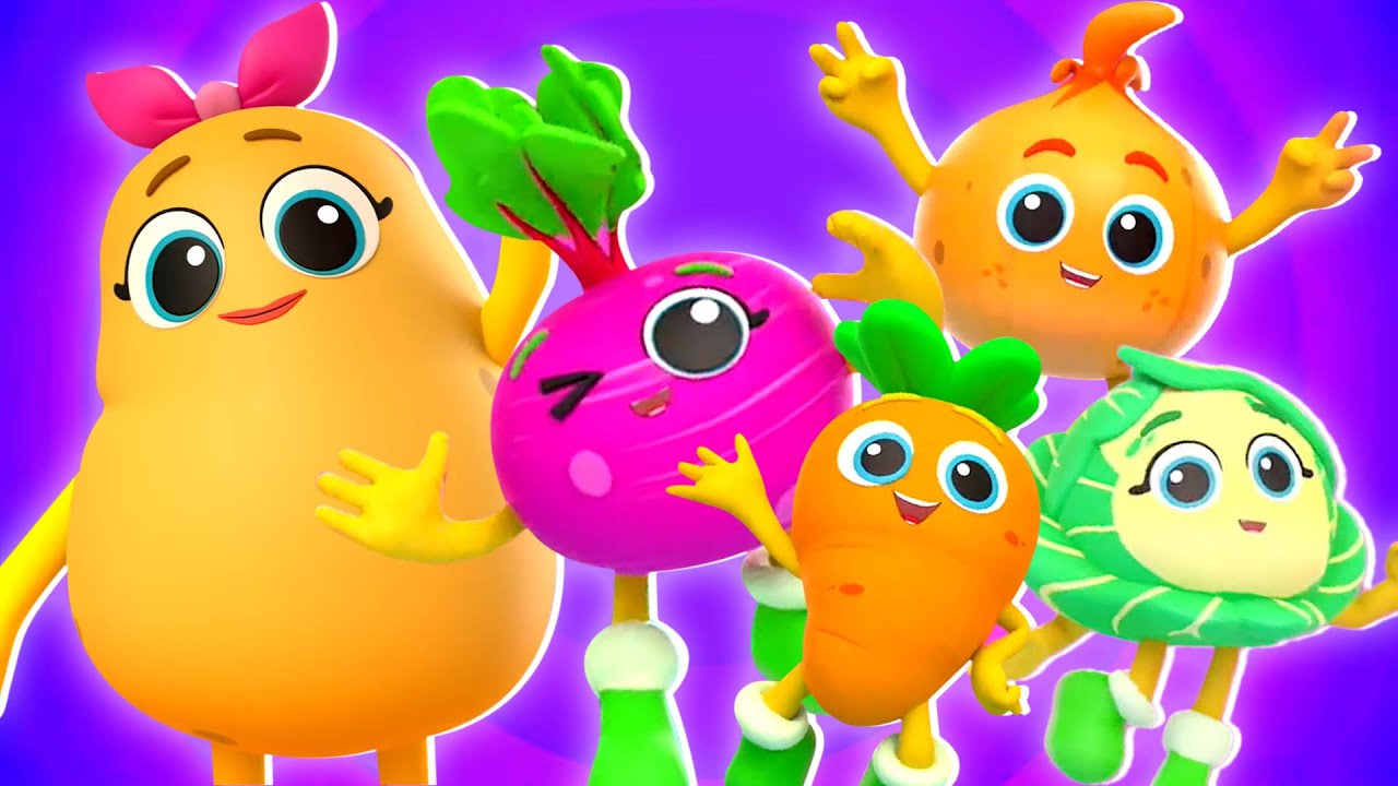 Five Little Vegetables Jumping On The Bed And More Nursery Rhymes And ...