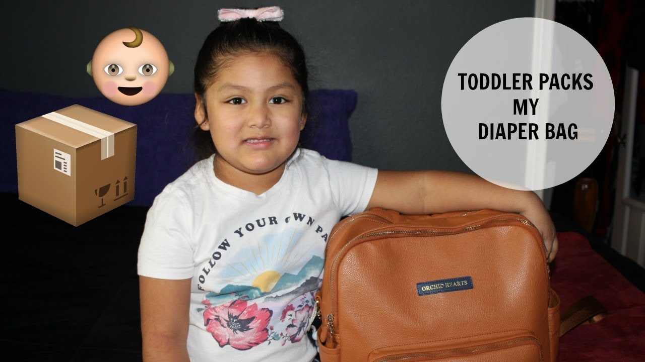 TODDLER PACKS MY DIAPER BAG CHALLENGE! - YouTube