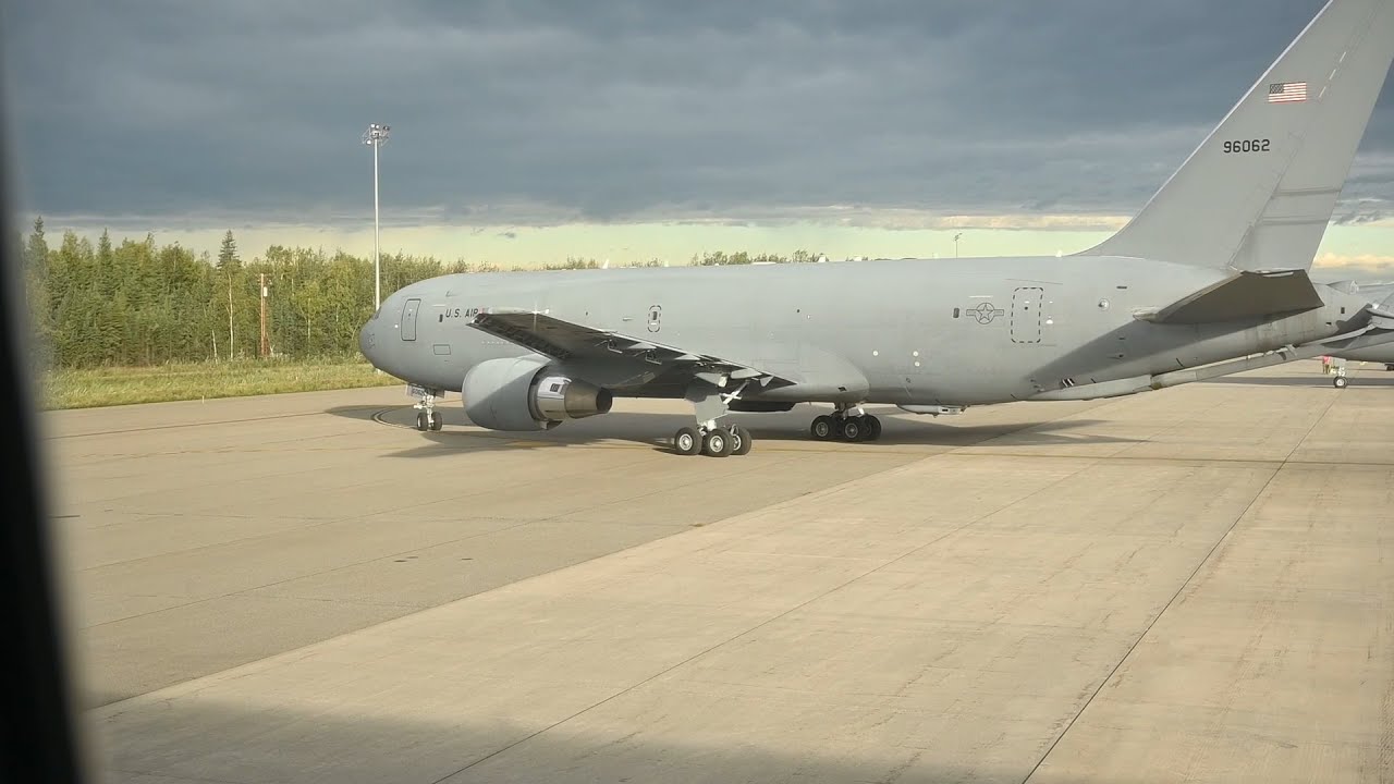 KC 46 performs refuel mission in Alaska. #KC46APegasus#916thARW# ...