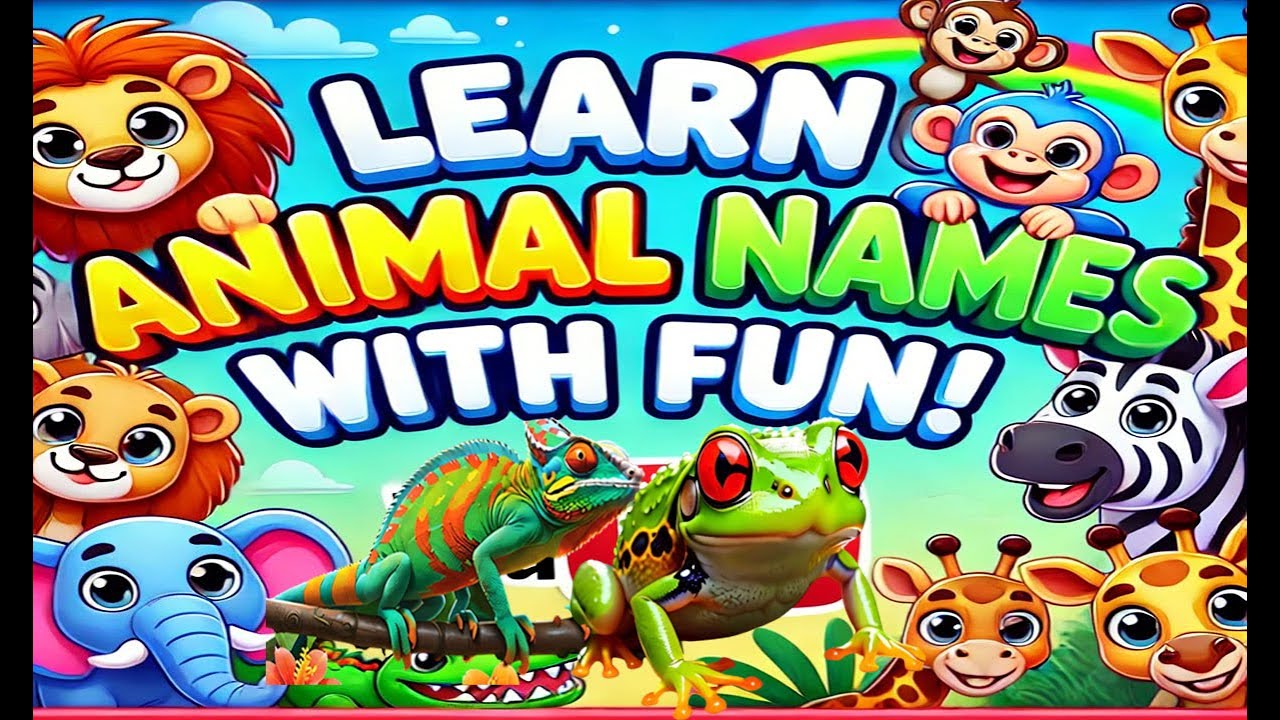Animals Name and Sounds | Kids Learning | Animals for Kids | kids video ...
