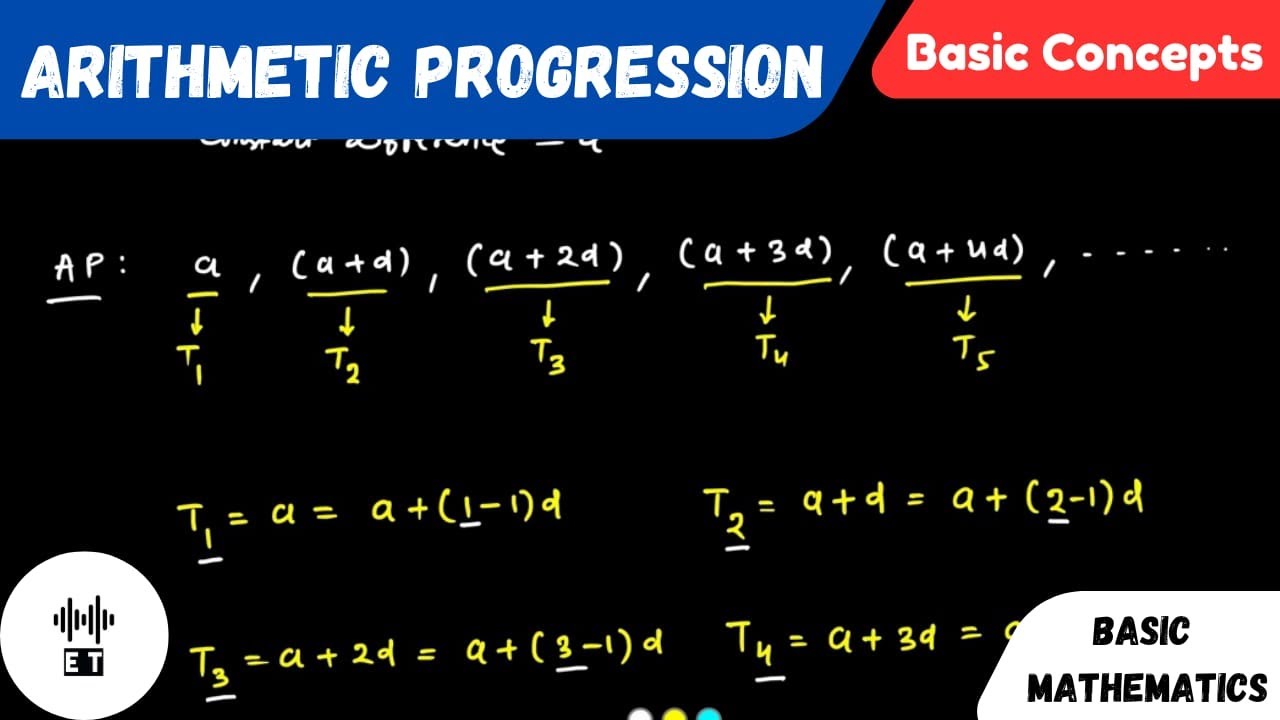 Arithmetic Progression | General nth Term Of AP | Basic Concepts - YouTube