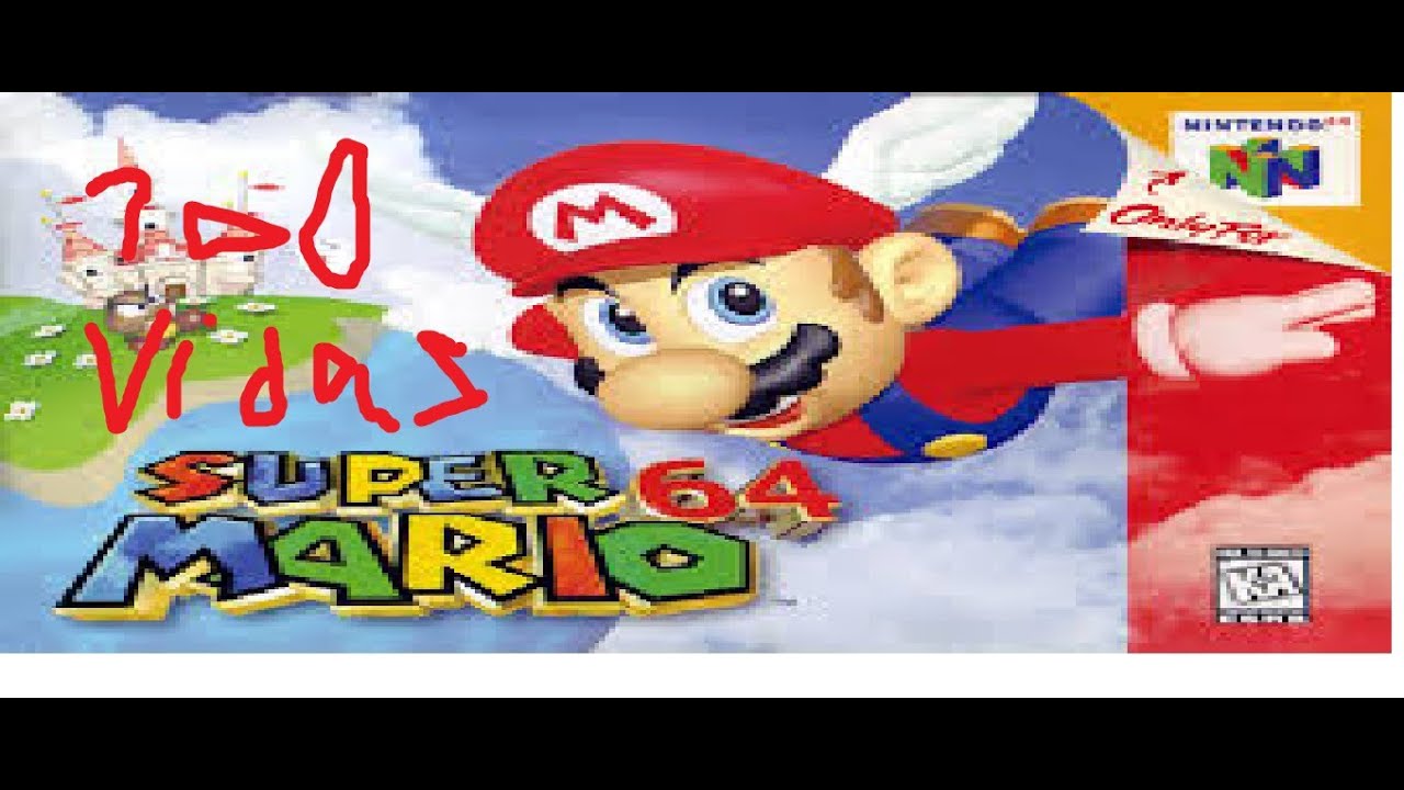 como tener 100 vidas en sm64 - YouTube
