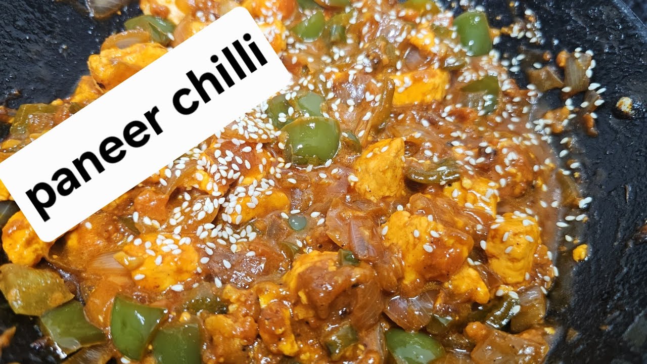 Easy Paneer chilli recipe | Chilli paneer | Instant paneer chilli at ...