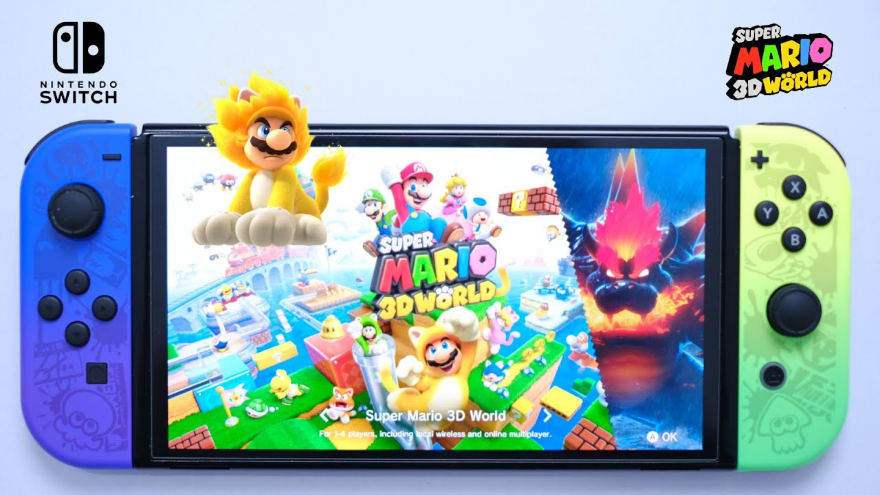 Super Mario 3D World Nintendo Switch Gameplay 2023 | Switch Oled - YouTube