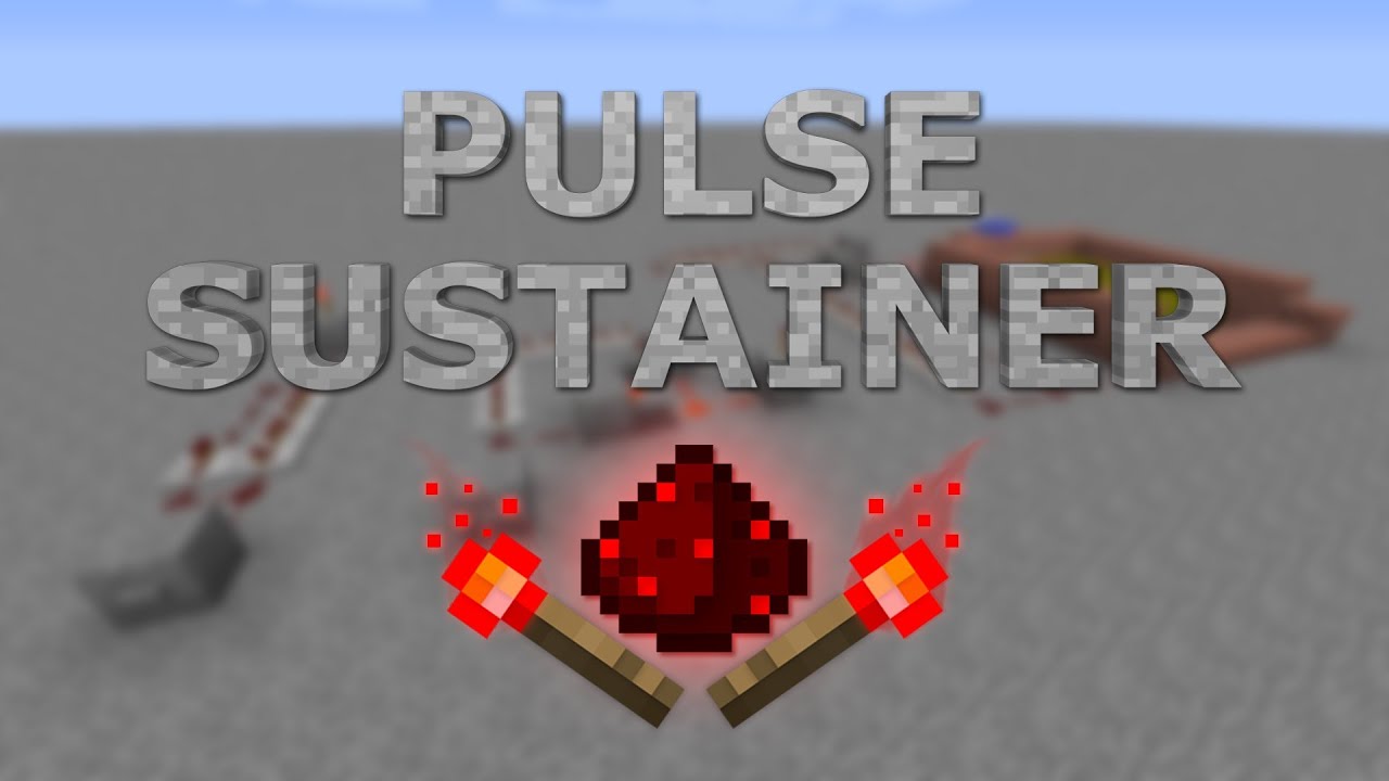 Minecraft Redstone Basics: Signallängen-Erhöher - Pulse Sustainer - YouTube