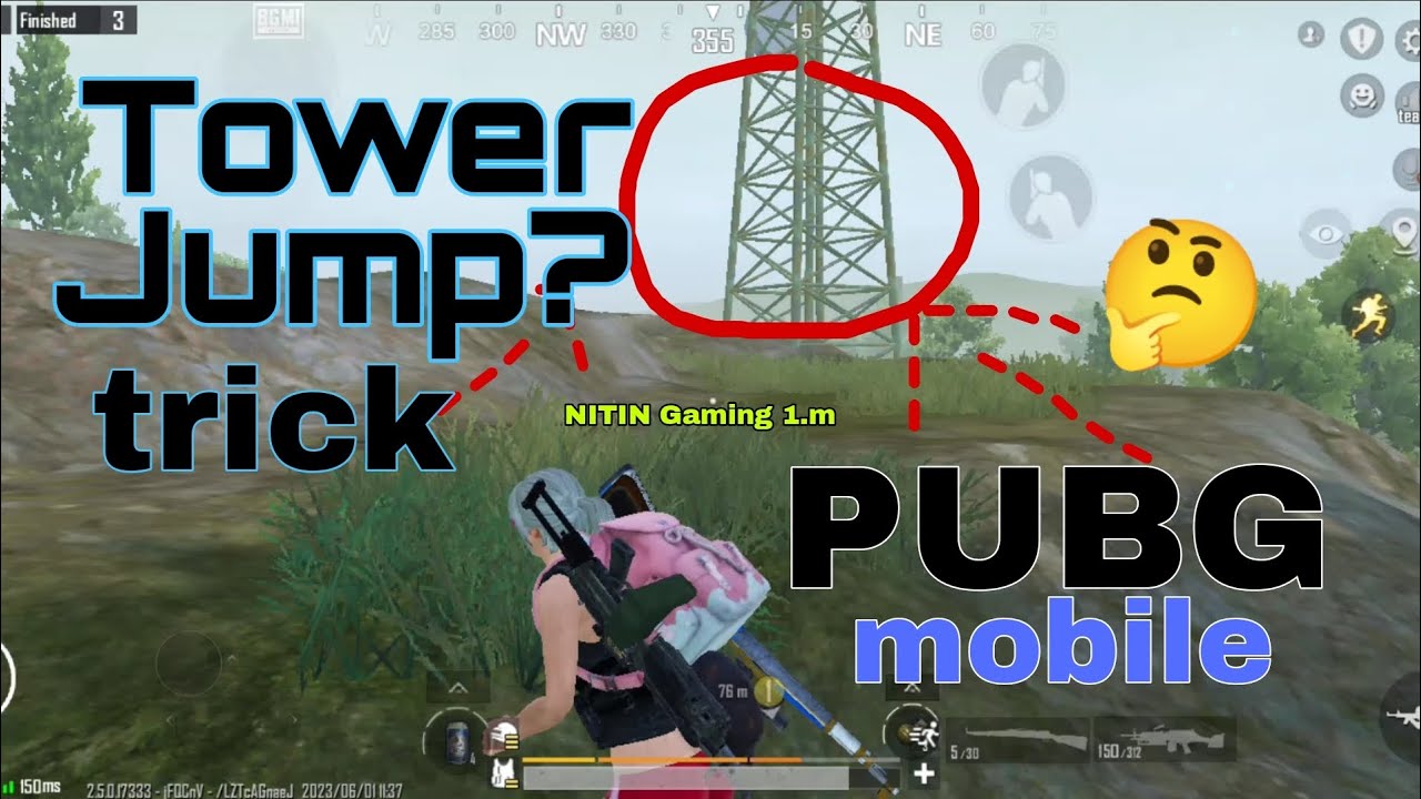 Tower🗼Jump Trick Pubg Mobile 🙏 - YouTube