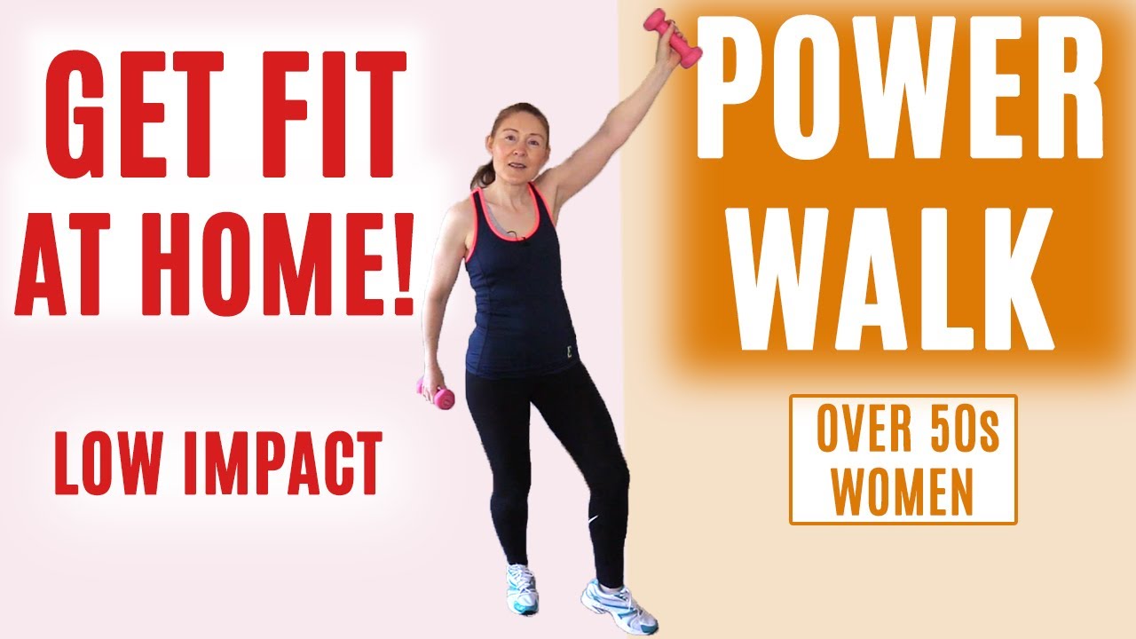 25 MINUTE POWER WALK WORKOUT - LOW IMPACT WALK AT HOME - INCREASE ...