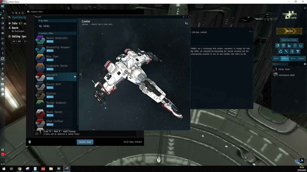 EVE Online: Redeeming Celebration Rewards - 2020.09.29 - YouTube