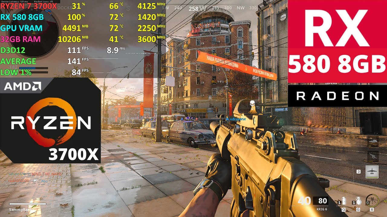 Call of Duty: Black Ops Cold War - RX 580 8GB + Ryzen 7 3700X | 1080p ...