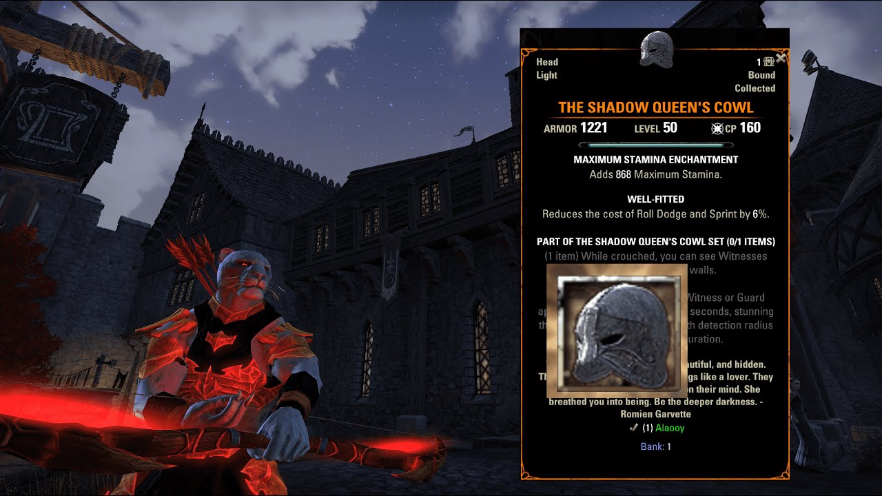 THE SHADOW QUEEN'S COWL- LEADS LOCATION - YouTube