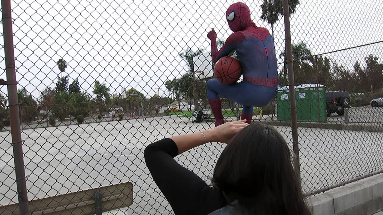 Spiderman Basketball vs. The Professor Street ball- behind the scenes ...