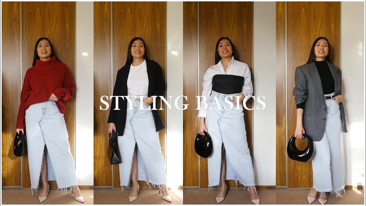 HOW TO STYLE 1 SKIRT 10 WAYS | STYLING BASICS - YouTube