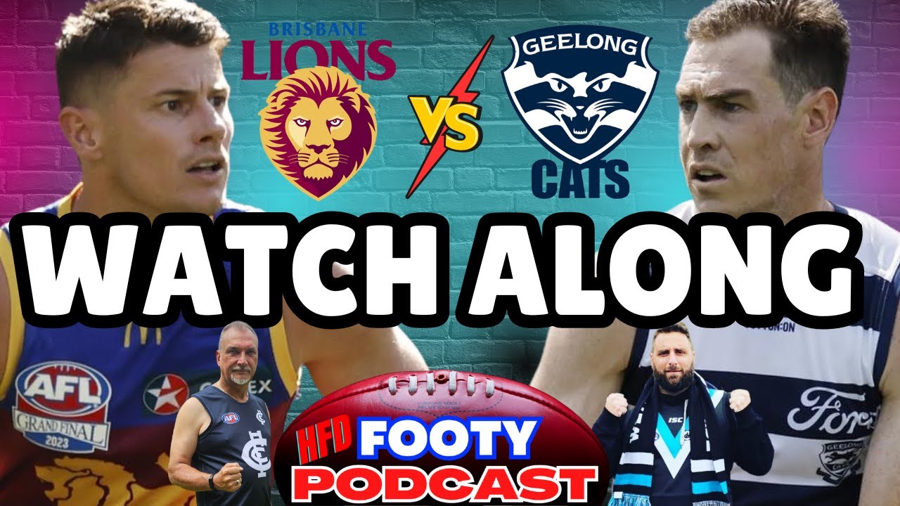 Brisbane Lions vs Geelong Cats | ROUND 06 | AFL LIVE WATCH ALONG - YouTube