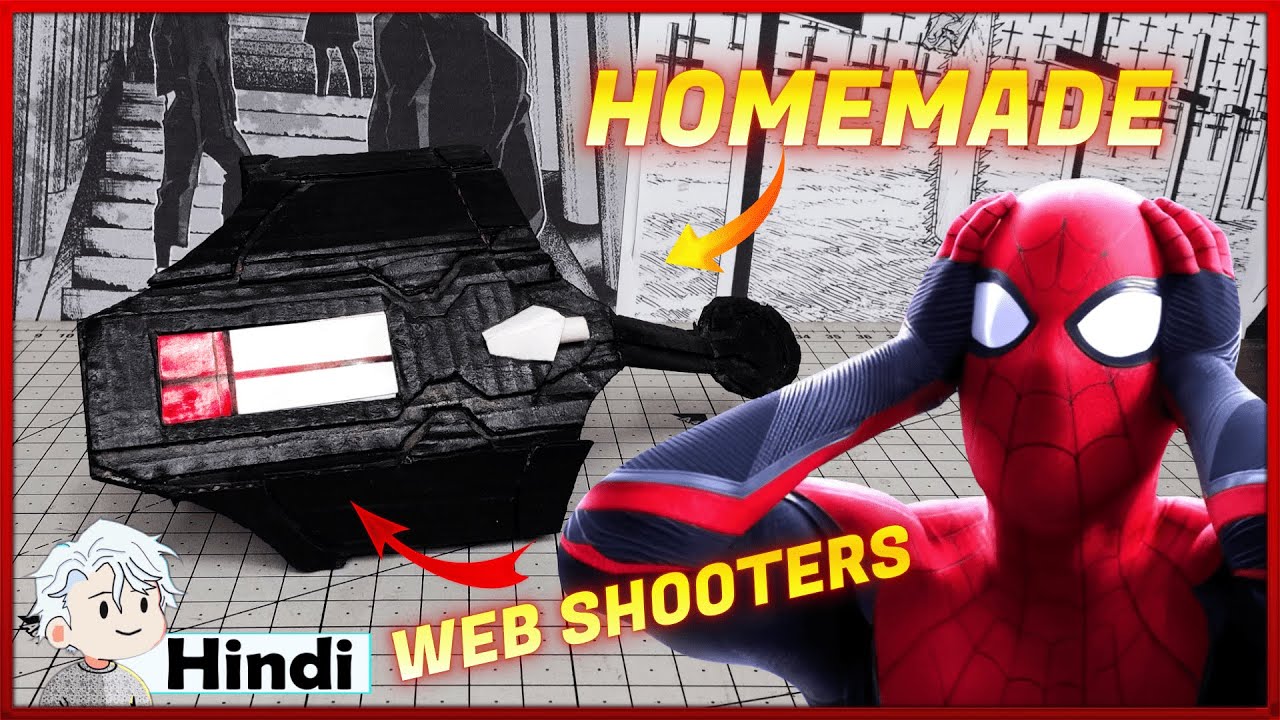 How to make Spider Man Homecoming Web Shooters In Hindi | with ...
