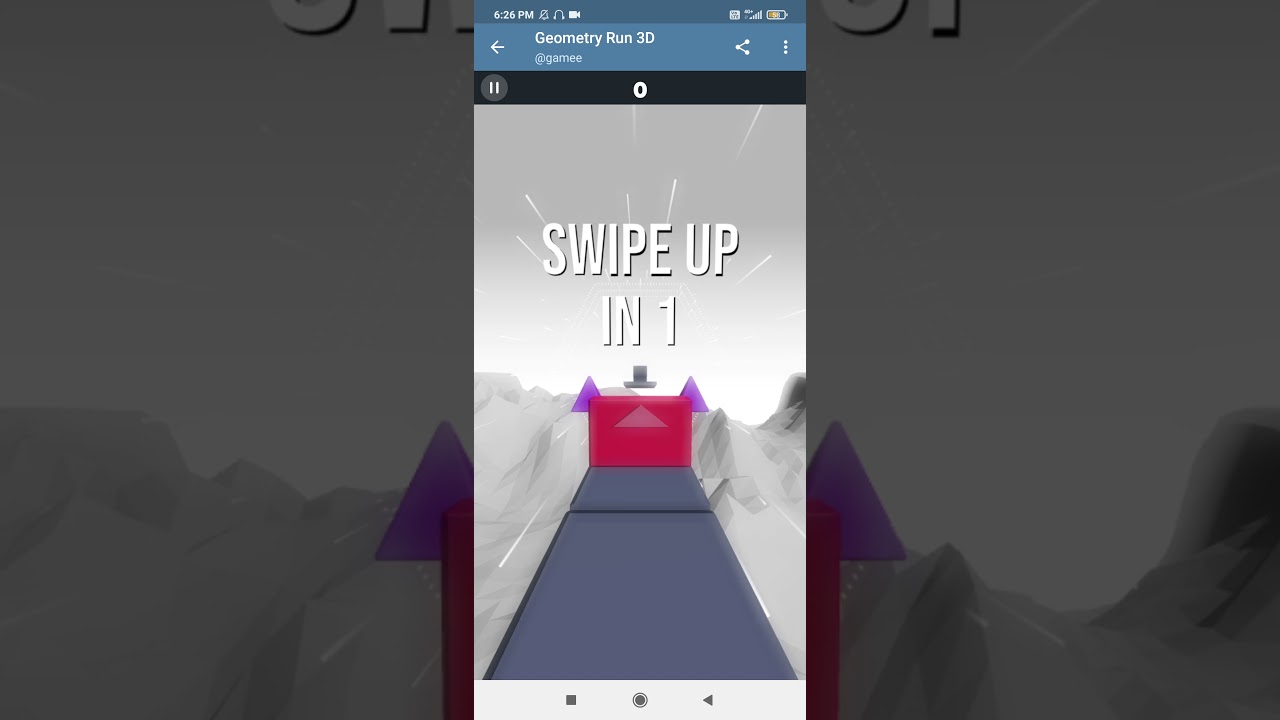 Geometry Run 3D Game #Mobilegames #Geometryrun #Gamee #Short - YouTube