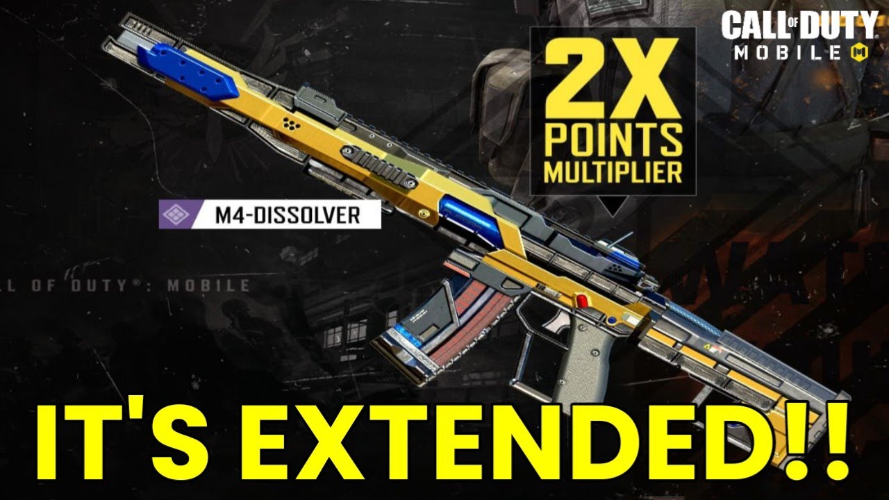 2X POINTS FOR GETTING M4 - DISSOLVER + 1K COD POINTS - YouTube