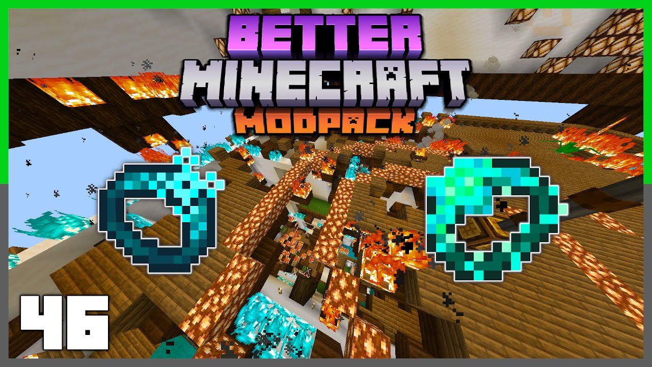 My house burned down... | Better Minecraft Modpack Ep 46 - YouTube