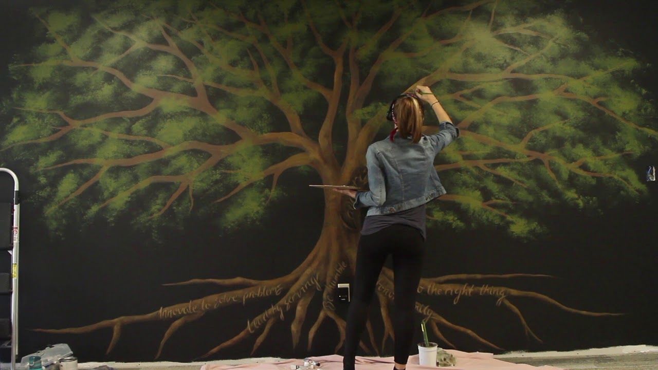Candoris Tree Mural - YouTube