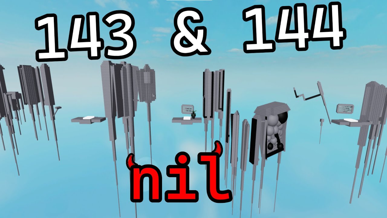 Stages 143 & 144 (nil) Poly's Difficulty Chart Obby (Roblox) - YouTube
