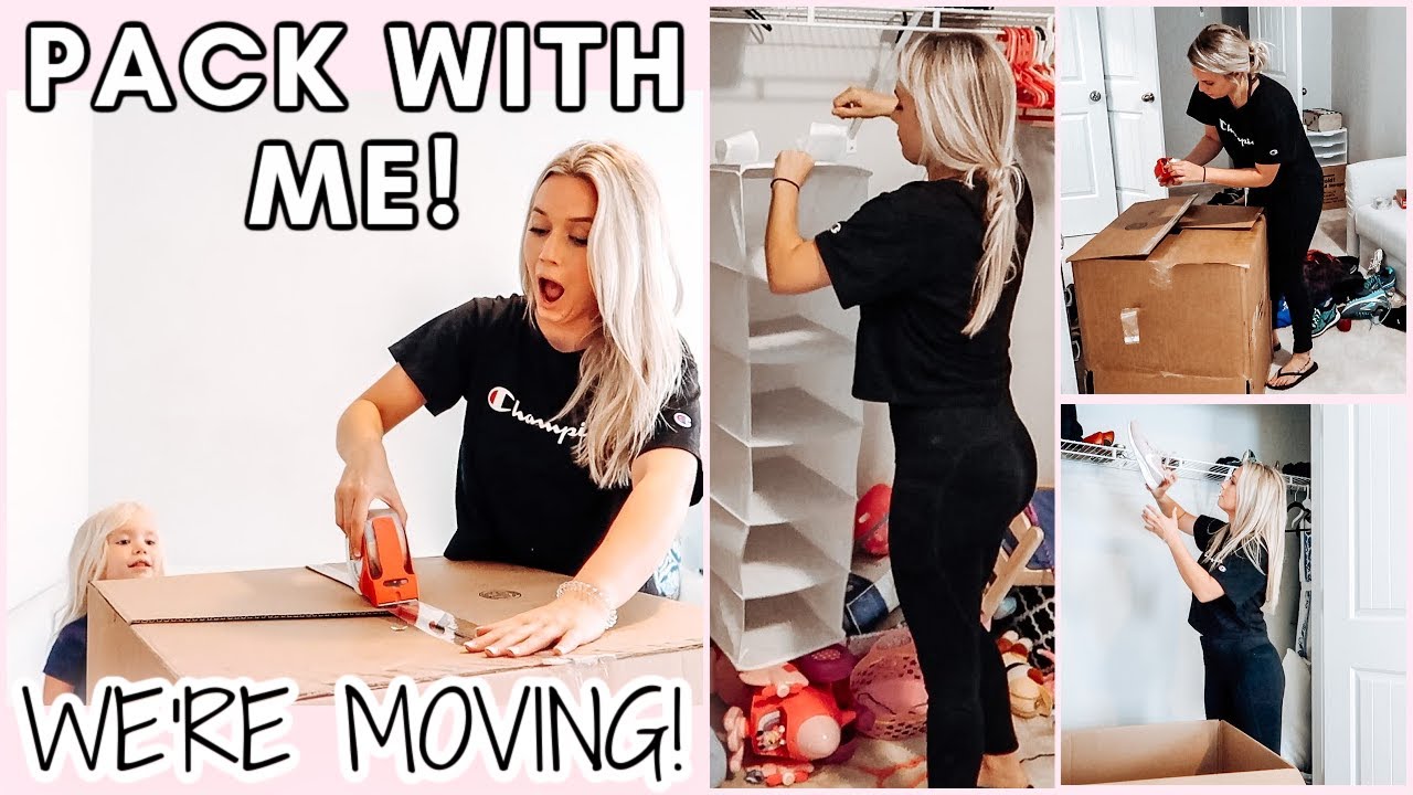 PACK AND MOVE WITH ME! // DECLUTTER AND PACK WITH ME 2021 // WE'RE ...