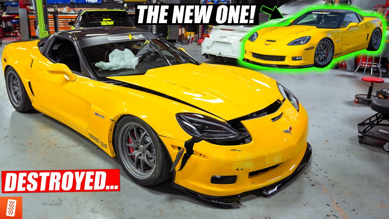 DESTROYED the Hoonigan X throtl CORVETTE Z06... (TOTALED) and Then ...