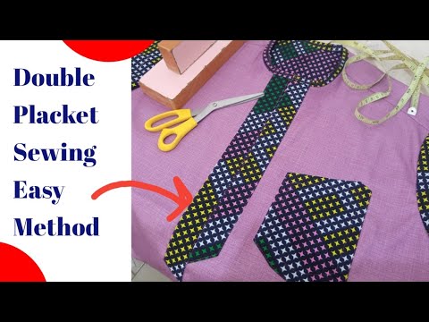 How to sew Senator native double placket #placket #how - YouTube