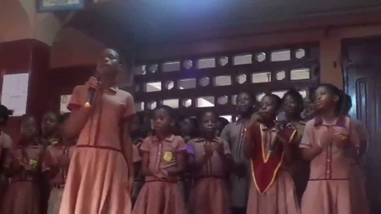 Blessed Schools Complex choir sings "Jesus Loves Me" - YouTube