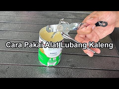 Cara Menggunakan Alat Pembuka Kaleng Susu