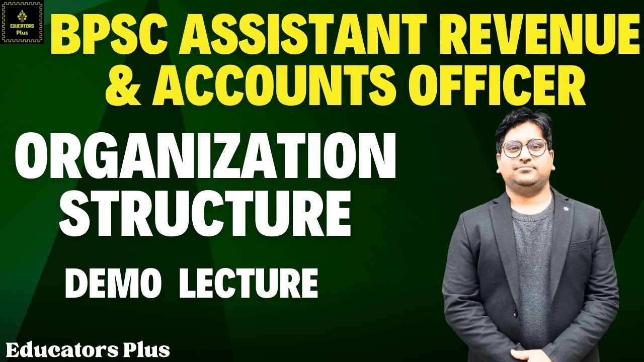 Organization Structure II BPSC Assistant Revenue and Accounts Officer ...