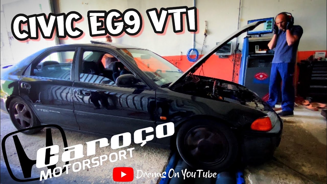 HONDA CIVIC EG9 AFINAÇÃO EM BANCO DE POTÊNCIA! 🏁🏁 CAROÇO MOTORSPORT 🔥 ...