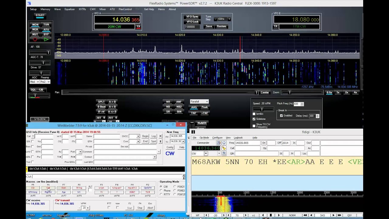 Winwarbler CW with Flex 3000 and Commander - YouTube