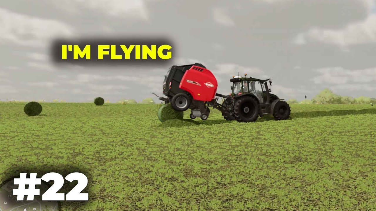 FLYING TRACTOR FOR BALES | FARMING SIMULATOR 22 - YouTube