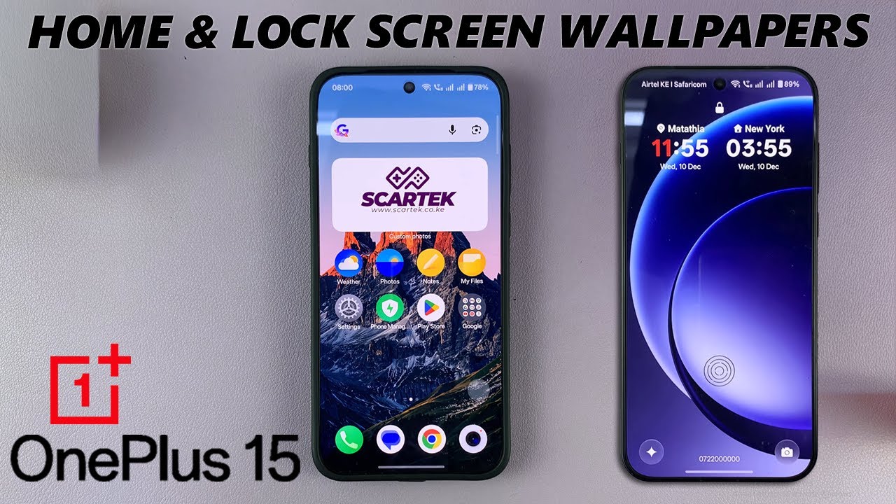 How To Change Home & Lock Screen Wallpaper On OnePlus 15 - YouTube