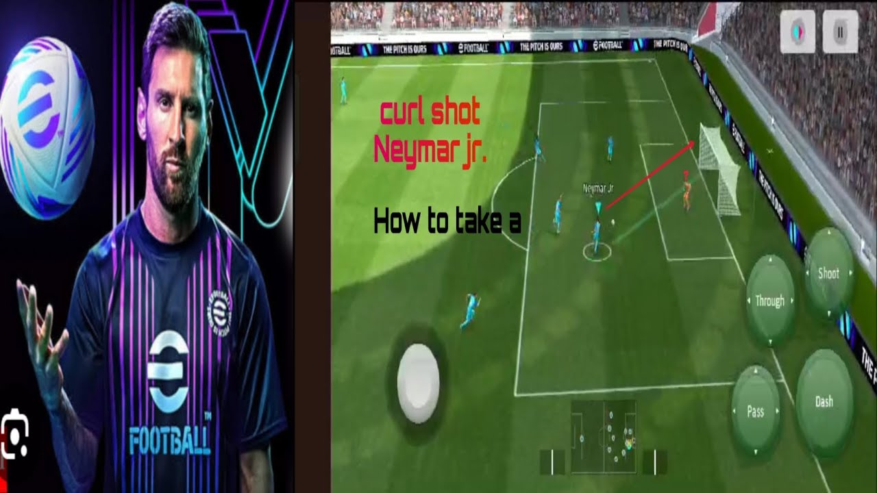 eFOOTBALL... par curl shot... Neymar jr. !! Neymar jr. curl shot ...